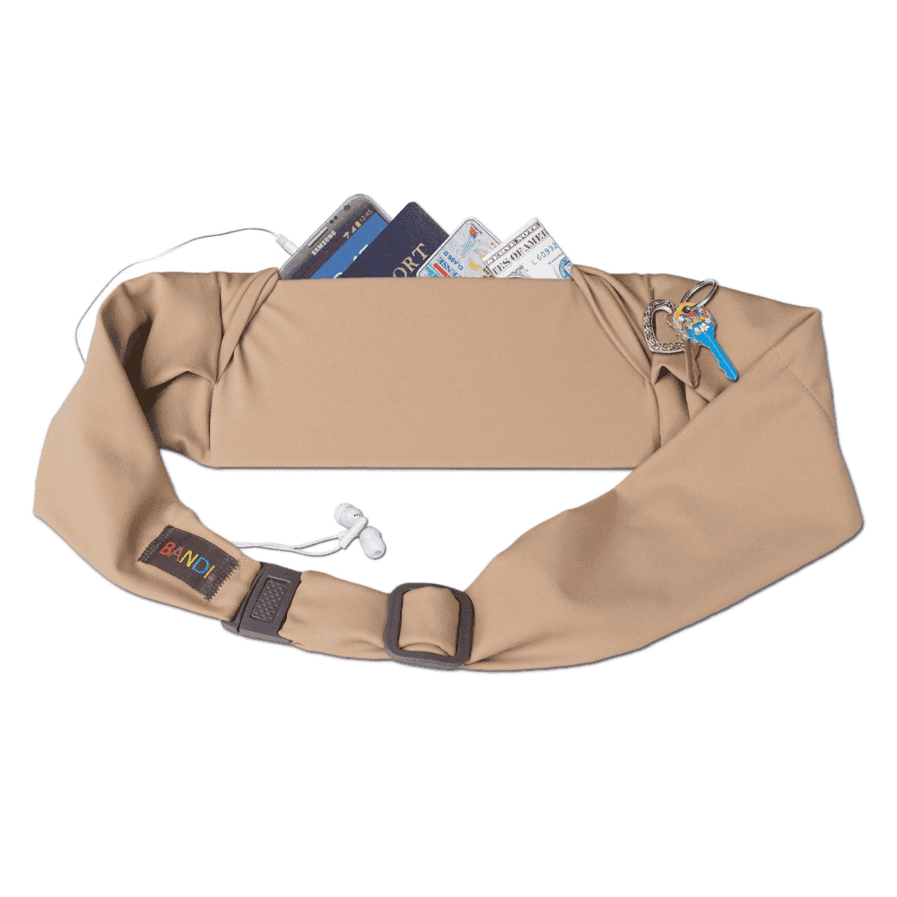 BANDI pocketed belt - sleek fanny pack, adjustable waist belt, phone ...