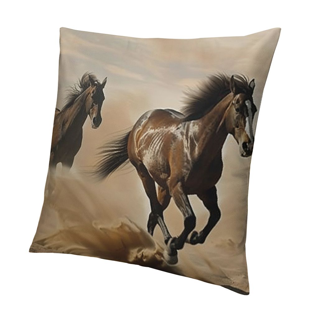 BANET Animals Square Throw Pillow Covers , Horse in Decorative Couch ...