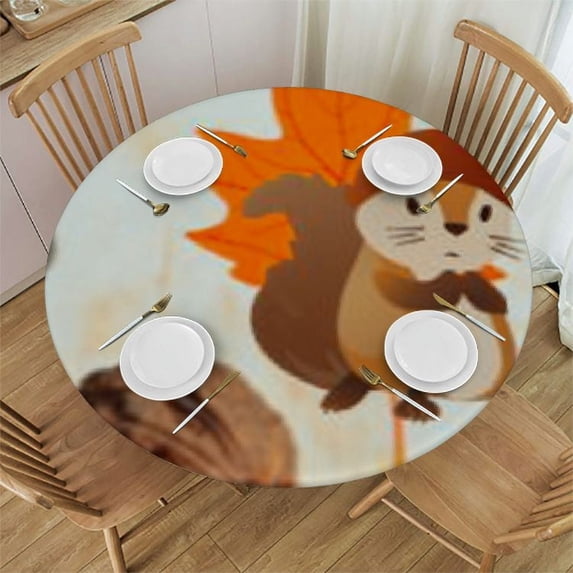 BANET Autumn Pumpkin Round Table Cloth - Tablecloth Farmhouse ...