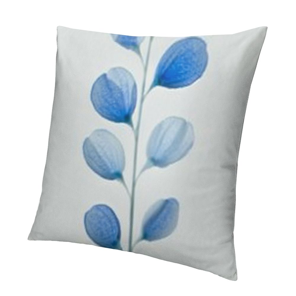 BANET Blue Yellow Outdoor Pillow Covers, Watercolor Flower Leaves ...