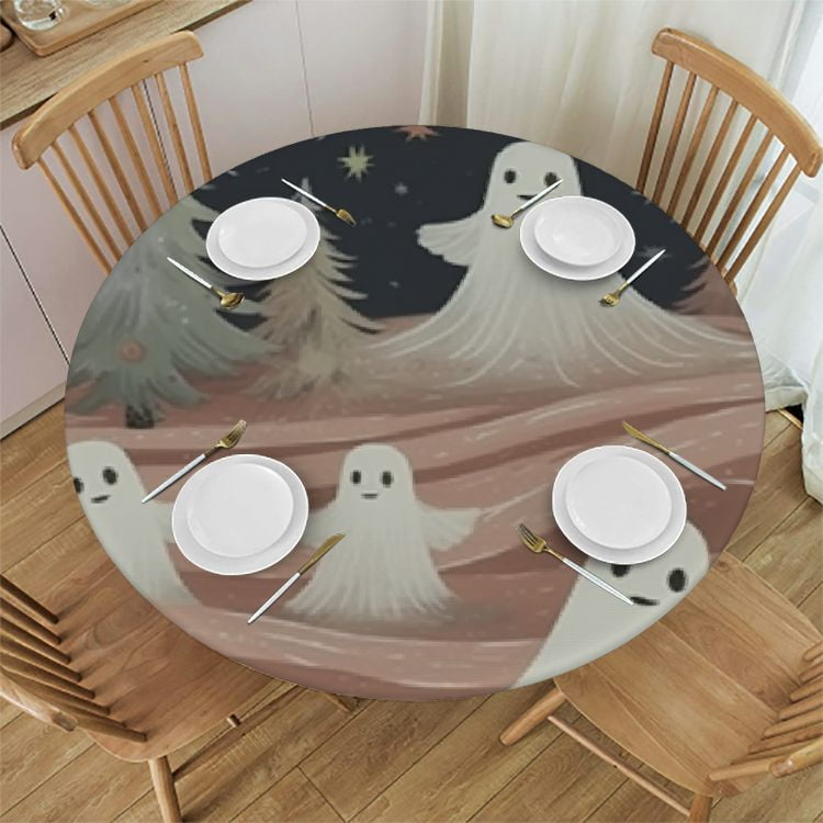 BANET Christmas Gifts Round Tablecloths Table Covers with Elastic ...