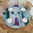 BANET Cute Ghost Halloween Table Cloth Round Reusable Tablecloth ...