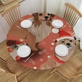 BANET Dachshund Corgi Table Cloth Round Christmas Animal Reusable ...