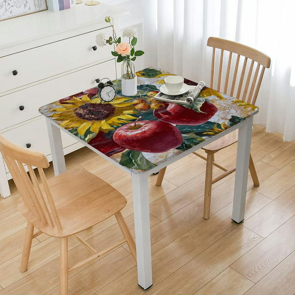 BANET Daybreak Apples Vinyl Flannel Backed Tablecloth, Apples and ...