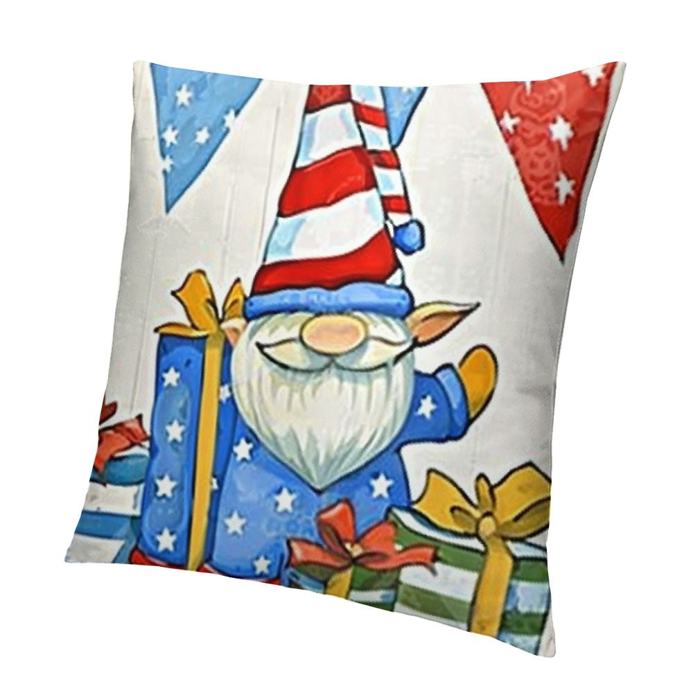 BANET Decorations Pillow Covers American Flag Stars and Spots Throw ...