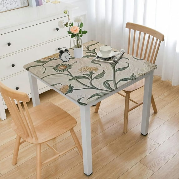 BANET Designer Floral Tablecloth,Italian Velvet with Yellow and Green ...
