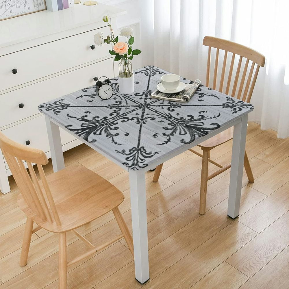 BANET Fitted Square Tablecloth vinyl Patterned Christmas Square Card ...