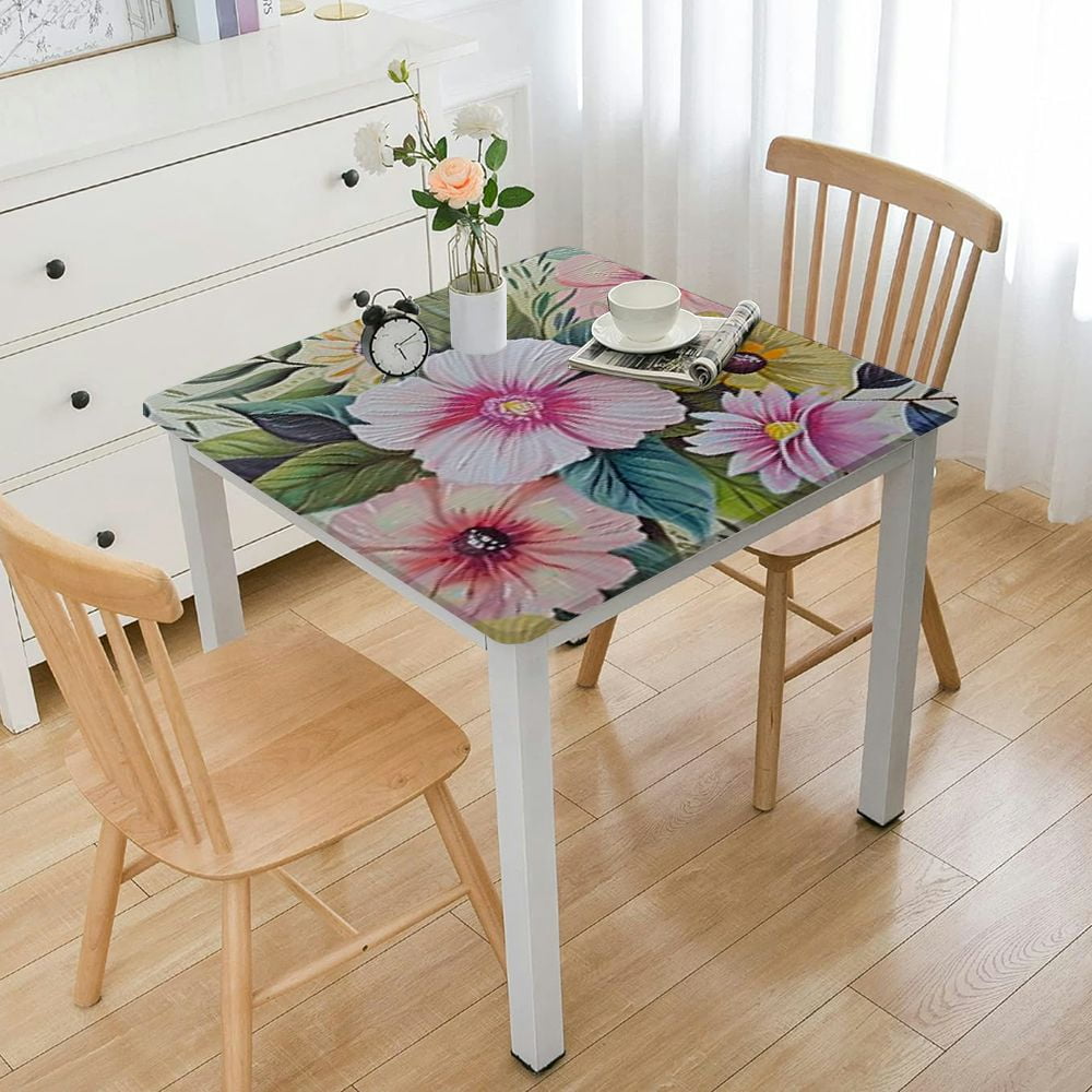 BANET Flower Tablecloth, Pink Floral Table Cloth for Rectangle Tables ...