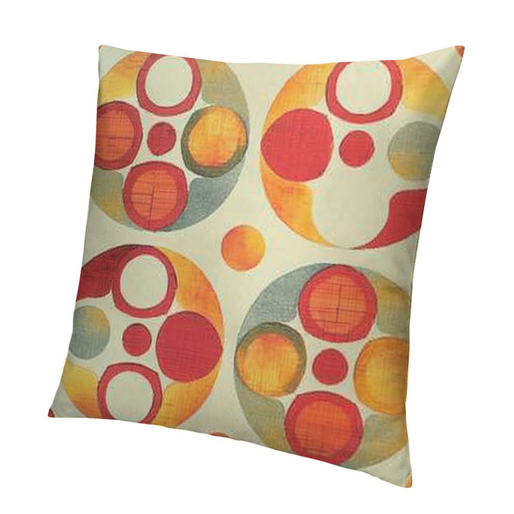 BANET Geometric Throw Pillow Cushion Cover, Linked Bold Geometric ...