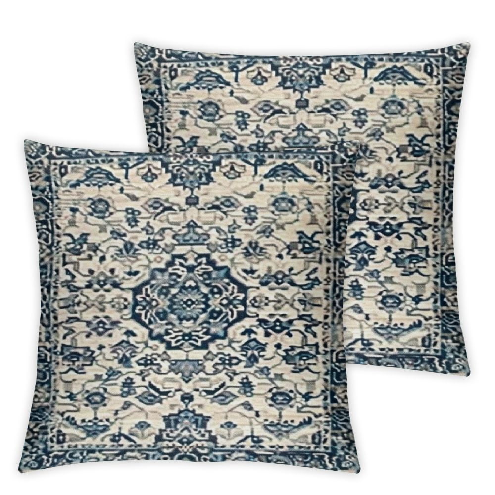 BANET Grey Brown Ethnic Pillow Covers Decorative Pillow Cases with ...