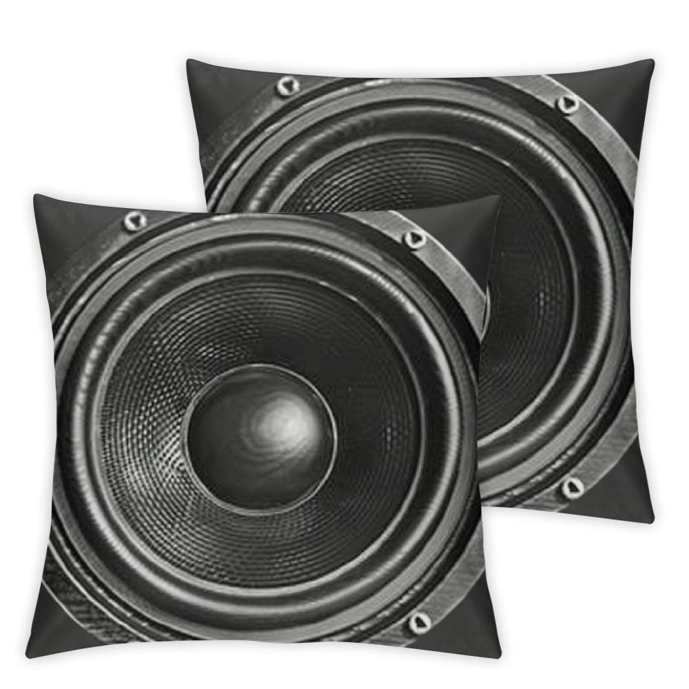 BANET Ioudspeaker Box Pattern Square Cushion Covers Set of 2 Music ...