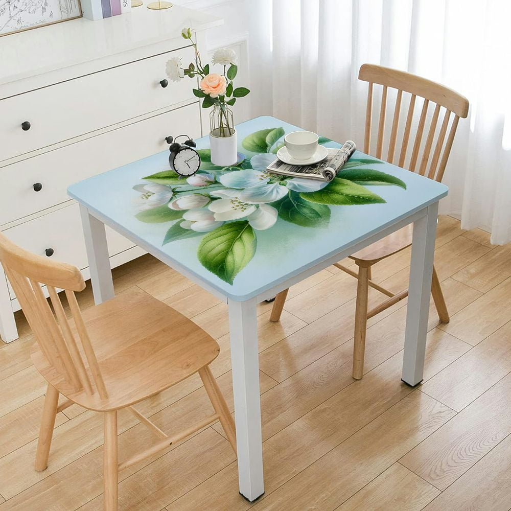 BANET Kitchen Tabelcloths,Decorative Camellia Floral Print Tassel ...