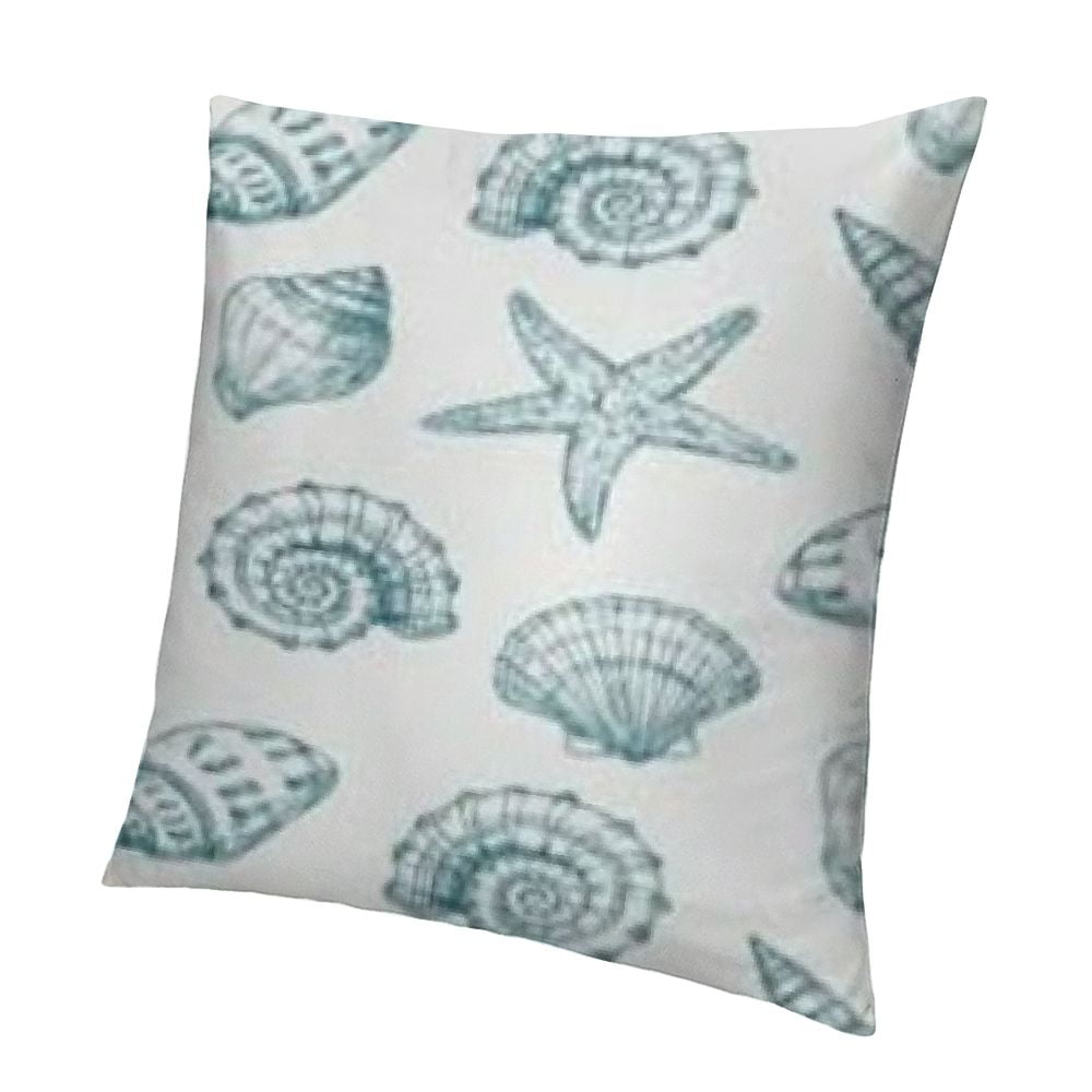 BANET Ocean Pillow Sham, Beach Sea Shells Nautical Starfish Cockleshell ...