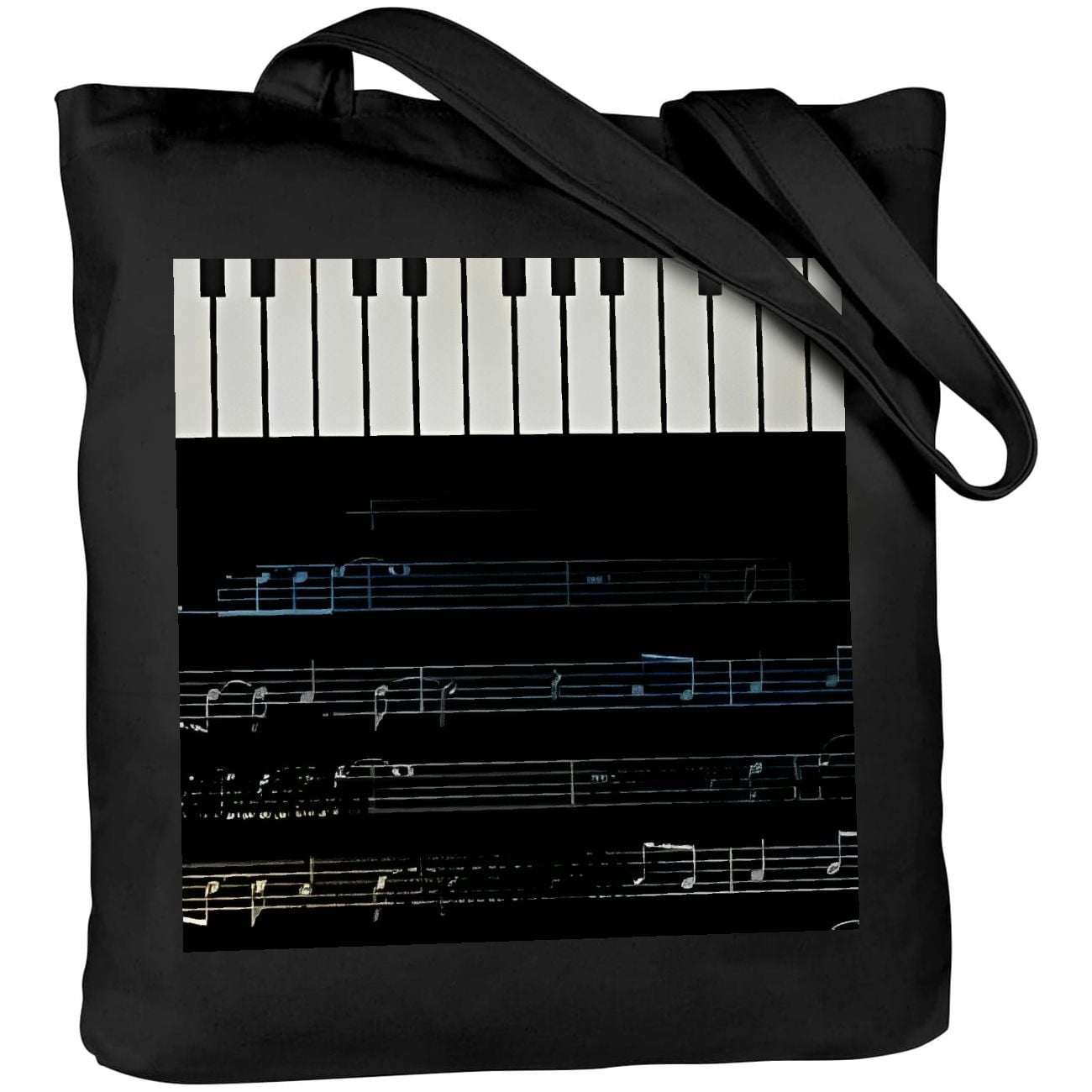 BANET Piano Music Notes Canvas Tote Bag Fashion Shoulder Bag for Women ...