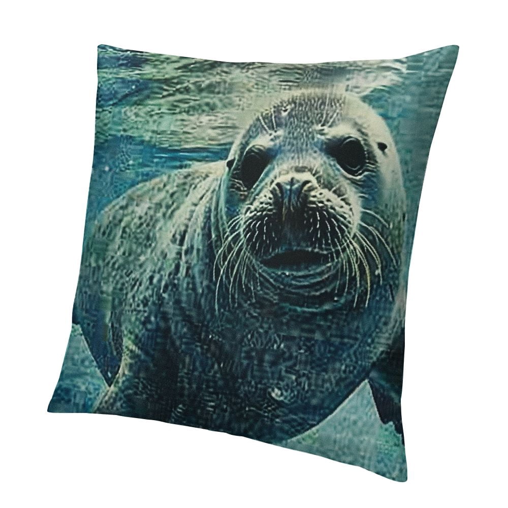 BANET Pillow Cases Antillean Tropical Trichechus Throw Pillow Cover ...