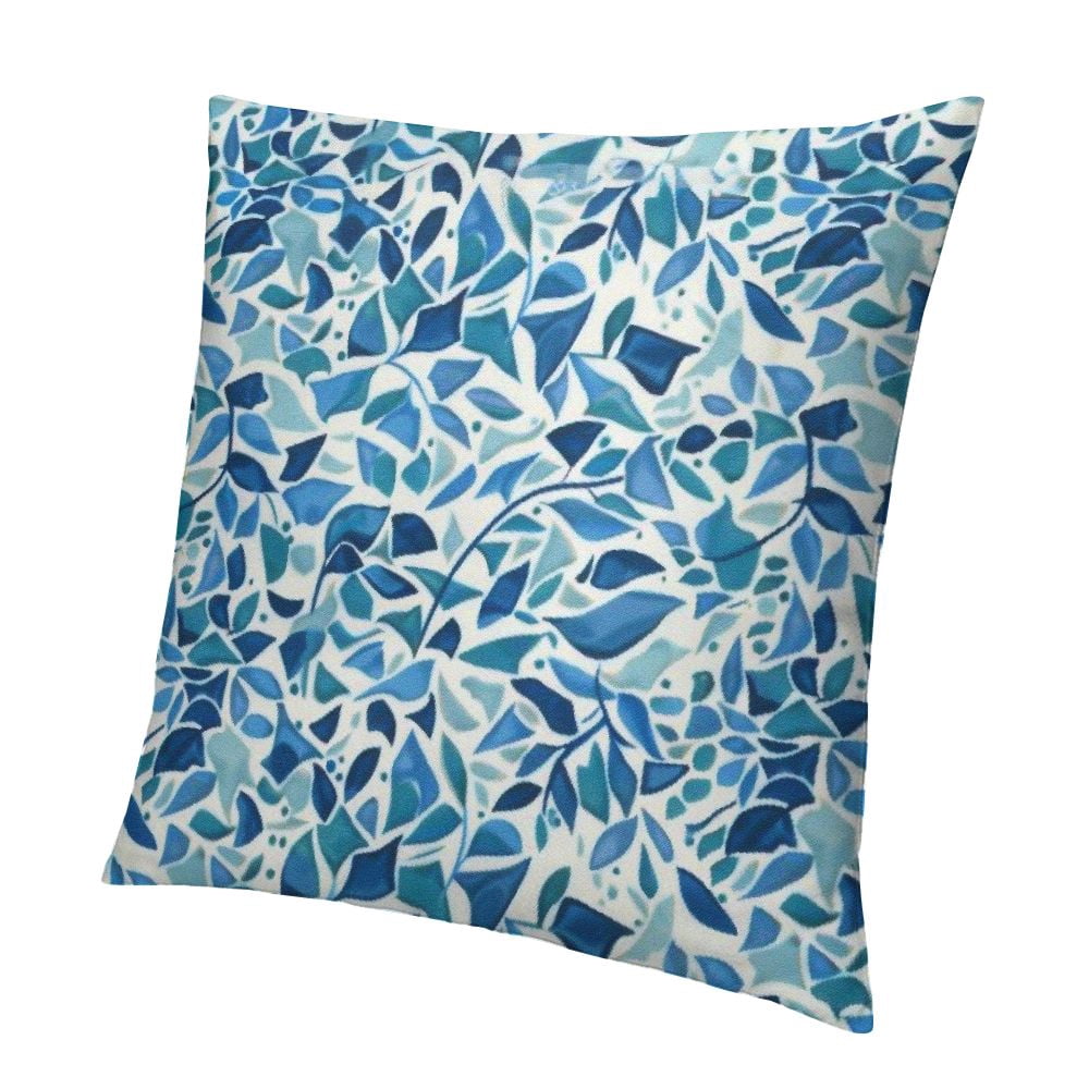 BANET Pillow Sham, Style Scattered Shapes in Blue Tones , Decorative ...