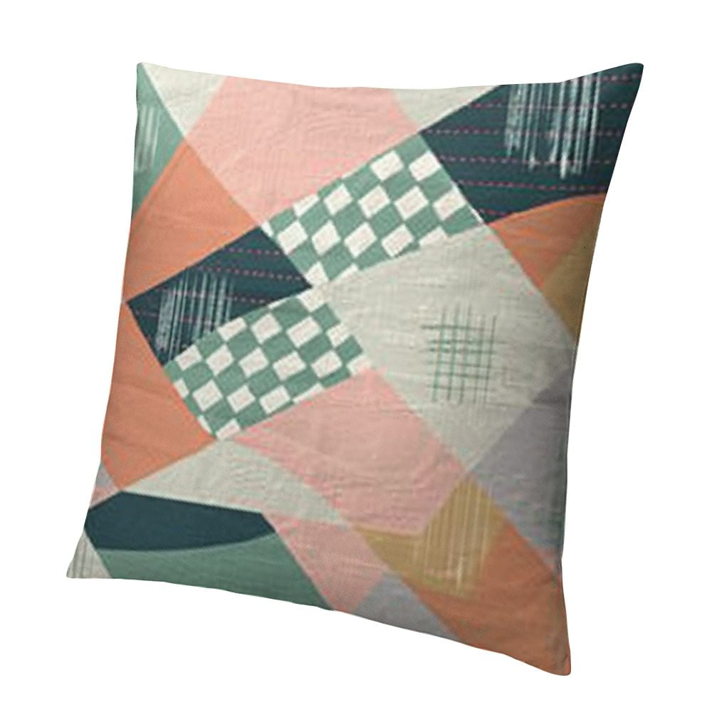 BANET Printed Pillow Cover, Bedroom backrest, Modern Pattern Square ...