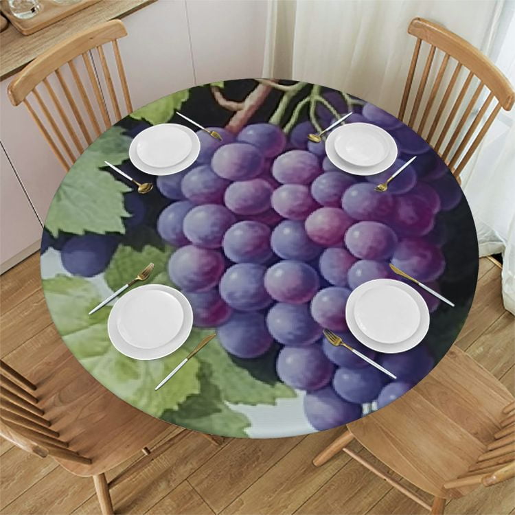 BANET Purple Grapes Tablecloth for Holiday Birthday Party Table Decor ...