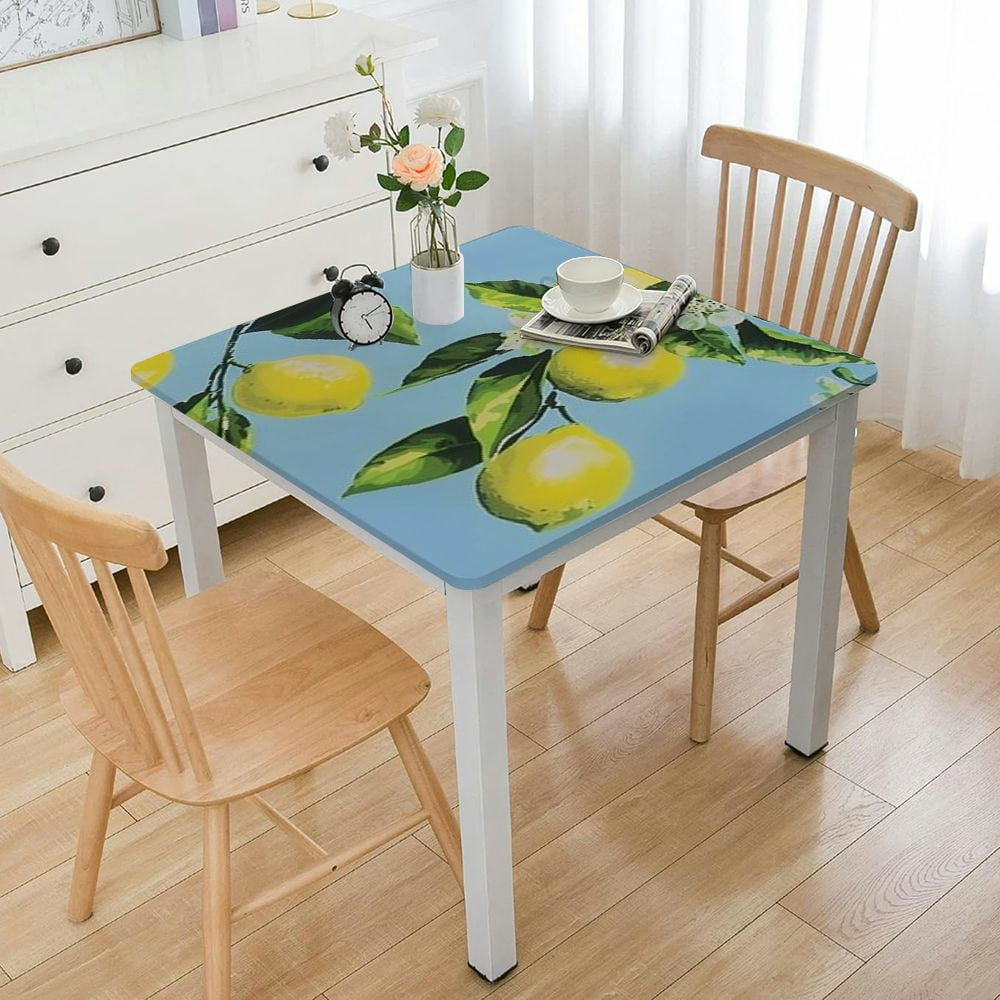 BANET Rectangle Vinyl Tablecloth, Fitted Table Cover, Waterproof ...