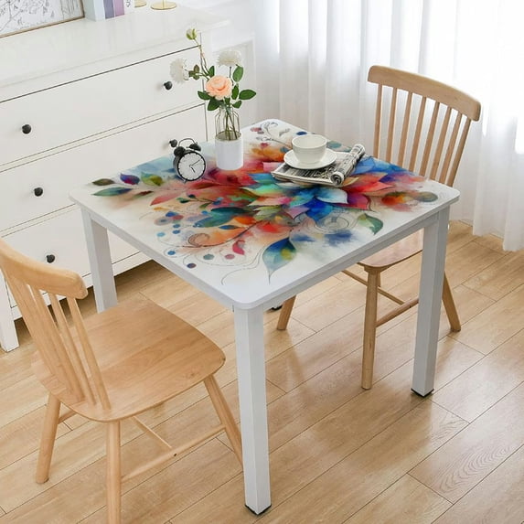 BANET Rectangle Vinyl Waterproof Tablecloth , Spill Proof Oil Proof ...