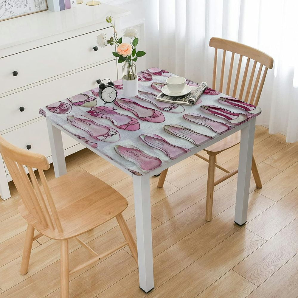 BANET Retro Tablecloth, Ballerina Shoes with Ribbon Roses and Feminine ...