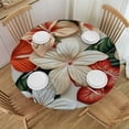 BANET Round Fitted Tablecloth with Elastic Edge Fitted Table Cloth for ...