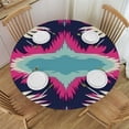 BANET Round Fitted Tablecloth Round Table Cover with Elastic Edge ...