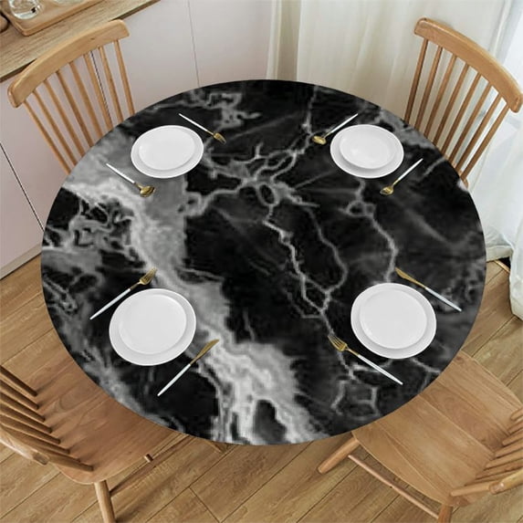 BANET Round Tablecloth ,African Women Geometric Decorative Polyester ...