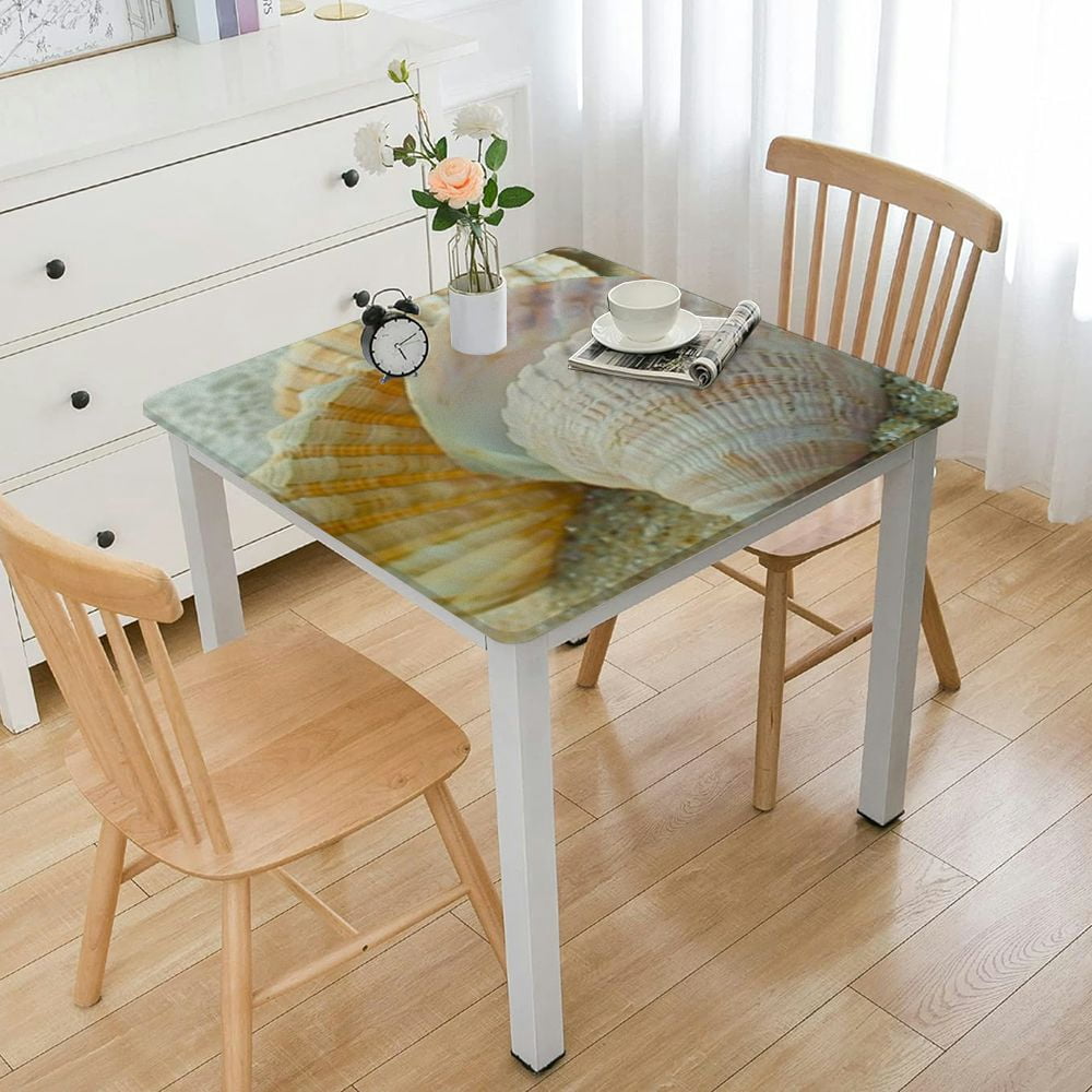 BANET Seashells Table Cloth Seacoast Beach and Seashells Rectangle ...