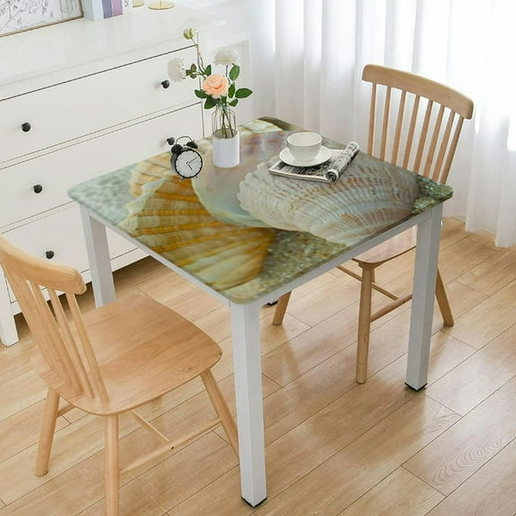 BANET Seashells Table Cloth Seacoast Beach and Seashells Rectangle ...