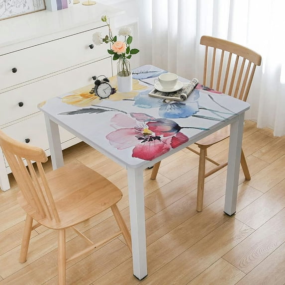 BANET Spillproof Floral Spring/Summer Indoor Tablecloth, Wrinkle ...