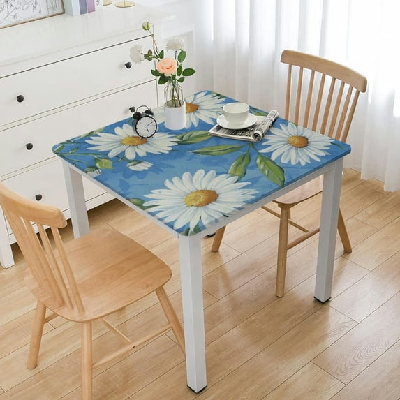 BANET Square Tablecloth, Blue Square Tablecloth, Fabric Printed Square ...