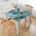 BANET Square , Teal and Gold Polyester Table Cloth for Parties ...
