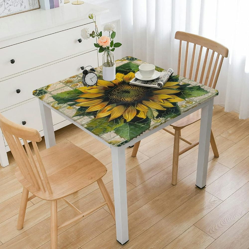 BANET Table Cloth Cover Small Square Table, Oilcloth Tablecloth ...