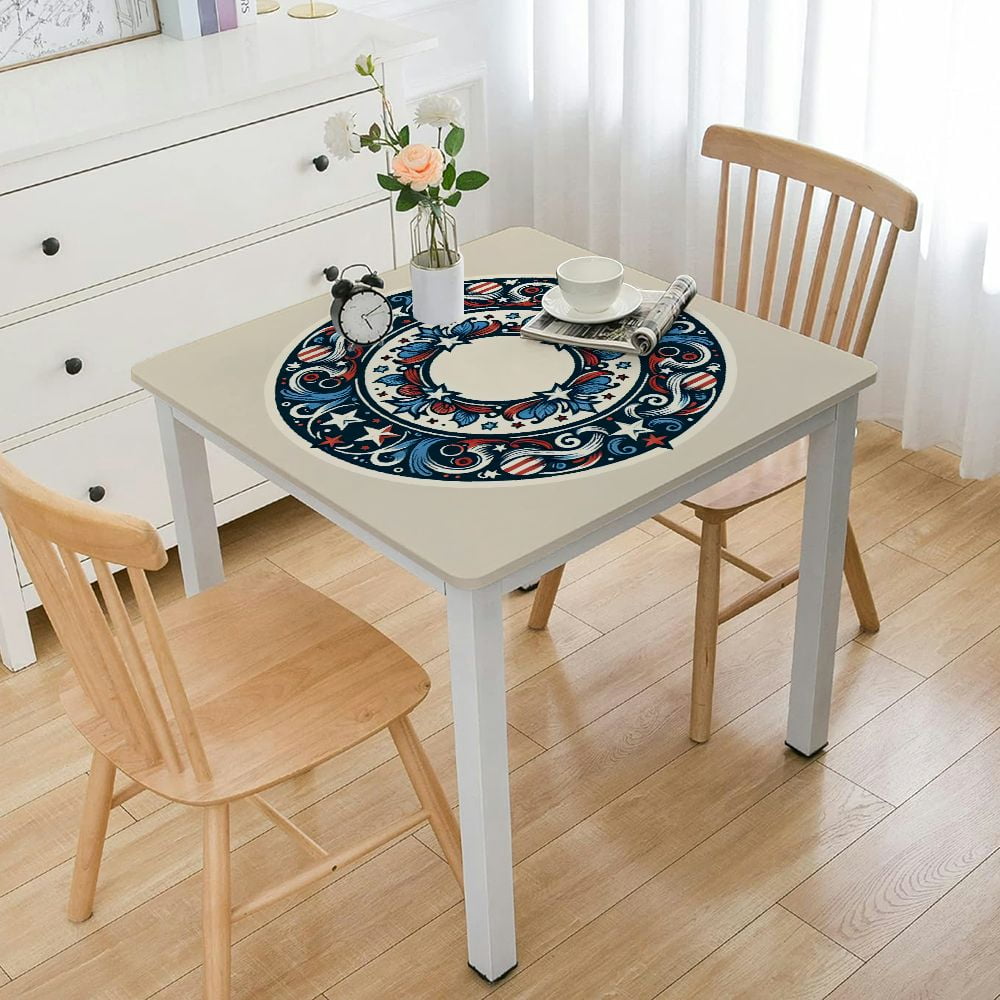BANET Tablecloth American Stars Circle Table Cloth Heat Resistant ...