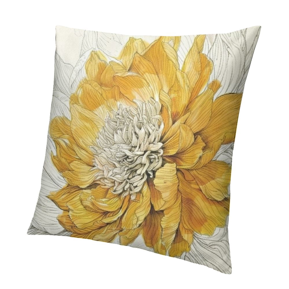 BANET Throw Pillow Cases Cozy Fleece Colorful Dahlia Flower Flora ...