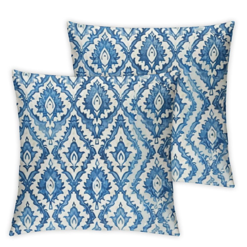 BANET Throw Pillow Cover Set of 2, and Pattern Style, Decorative Square ...