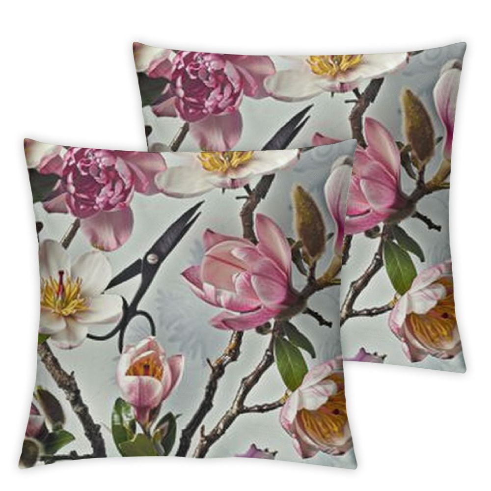 BANET Throw Pillow Covers, White Decorative Pillow Covers Digital ...