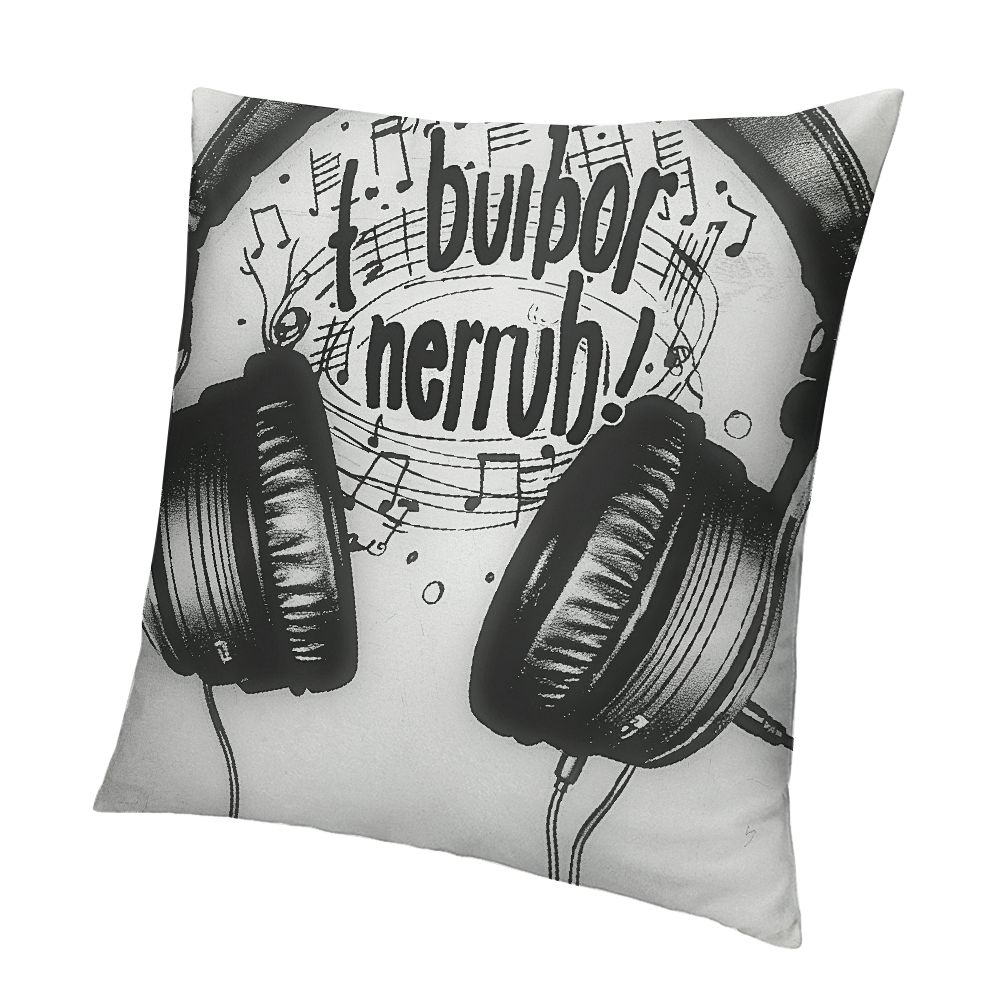 BANET Throw Pillow Cushion Cover, Headphones Industrial Design of with ...