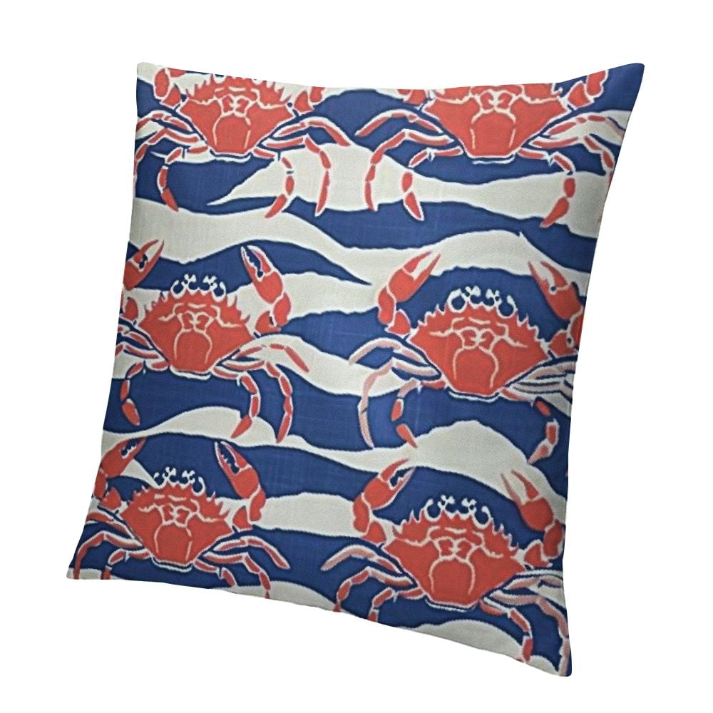 BANET Throw Pillow Cushion Cover, Nautical Maritime Theme on Striped ...