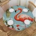 BANET Tropical Plants Flamingos Tablecloth for Holiday Birthday Party ...