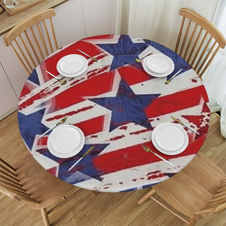 BANET USA Independence Day Tablecloth for Holiday Birthday Party Table ...