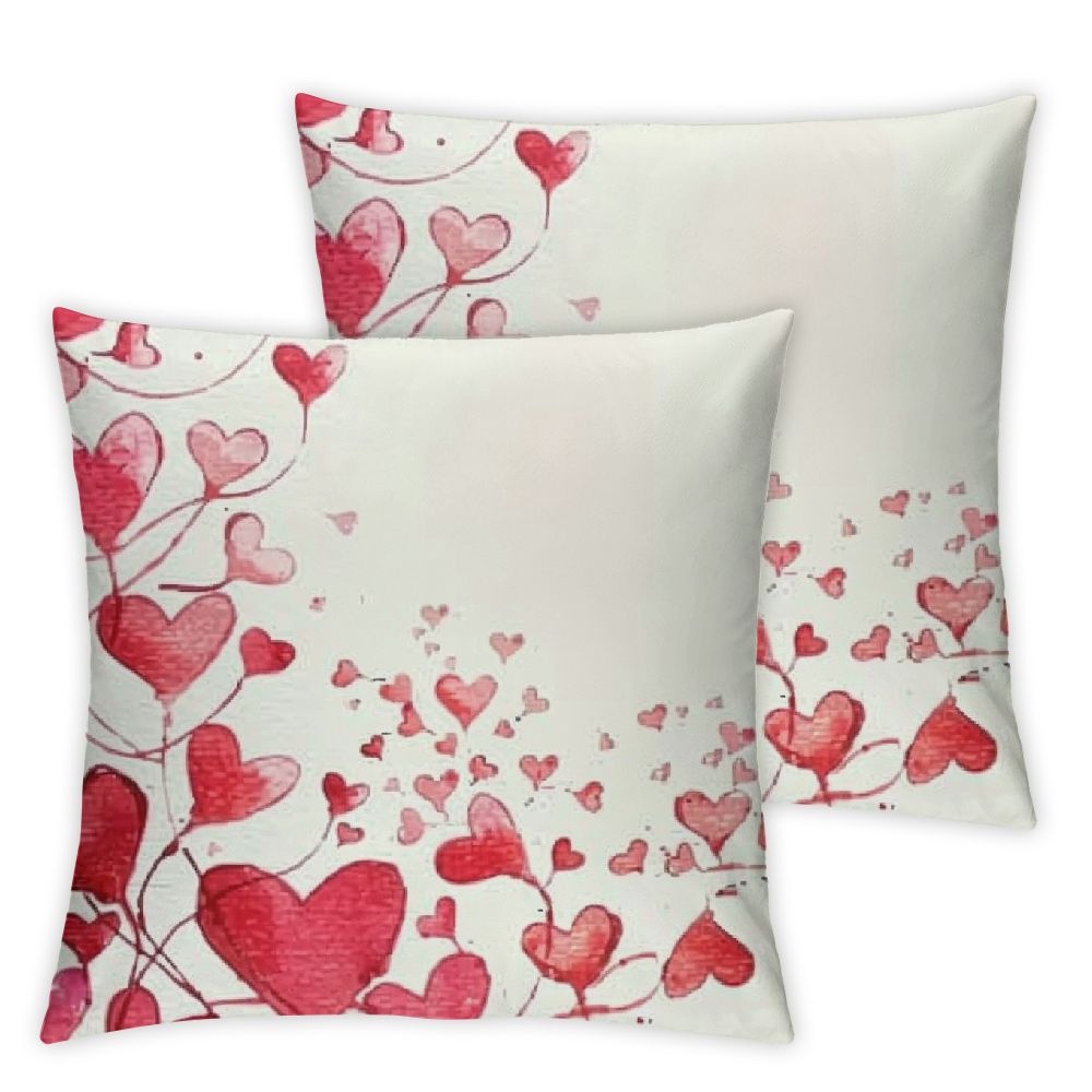 BANET Valentines Day Pillow Covers Pink Love Heart Throw Pillow Covers ...