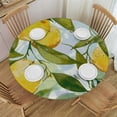 BANET Watercolor Fresh Lemon Table Cloth Green Leaves Fruits Waterproof ...