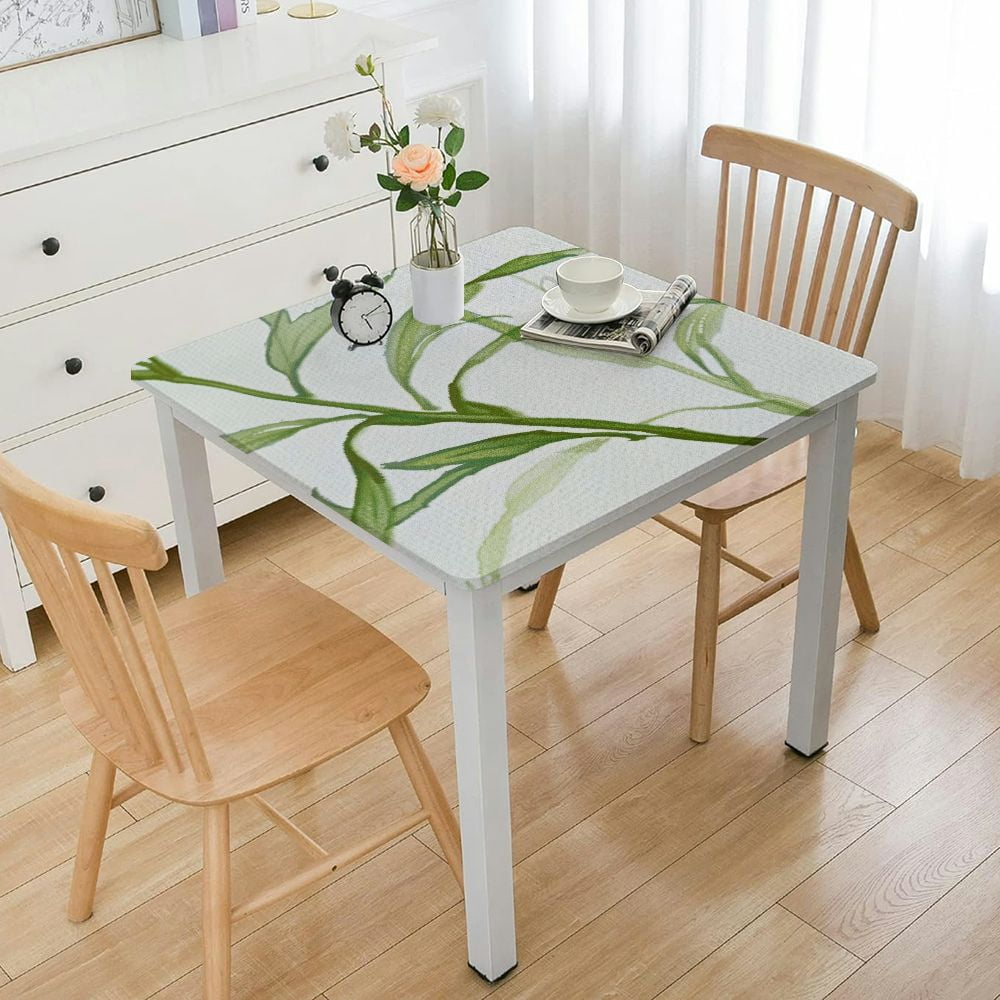 BANET Wildflower Fields Floral Vinyl Flannel Backed Tablecloth,Square, Spring Wild Flowers Easy ...