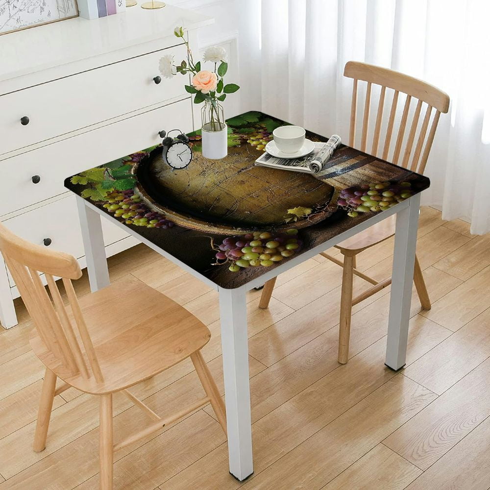 BANET Winery Tablecloth, Still Life of Wine with Wooden Keg Old ...