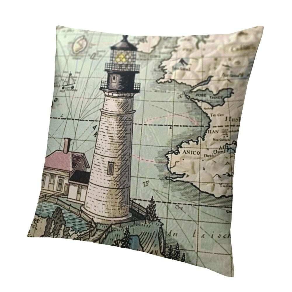 BANET World lMap Throw Pillow Cover Vintage Europe Map Countries and ...