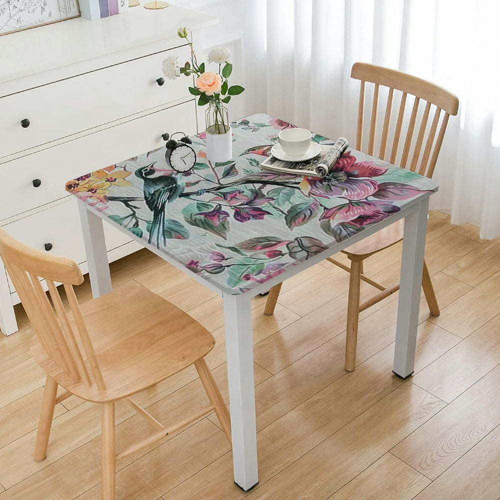 BANET and , Anti-Fading Linen Pink Square Table Cover for Kitchen ...