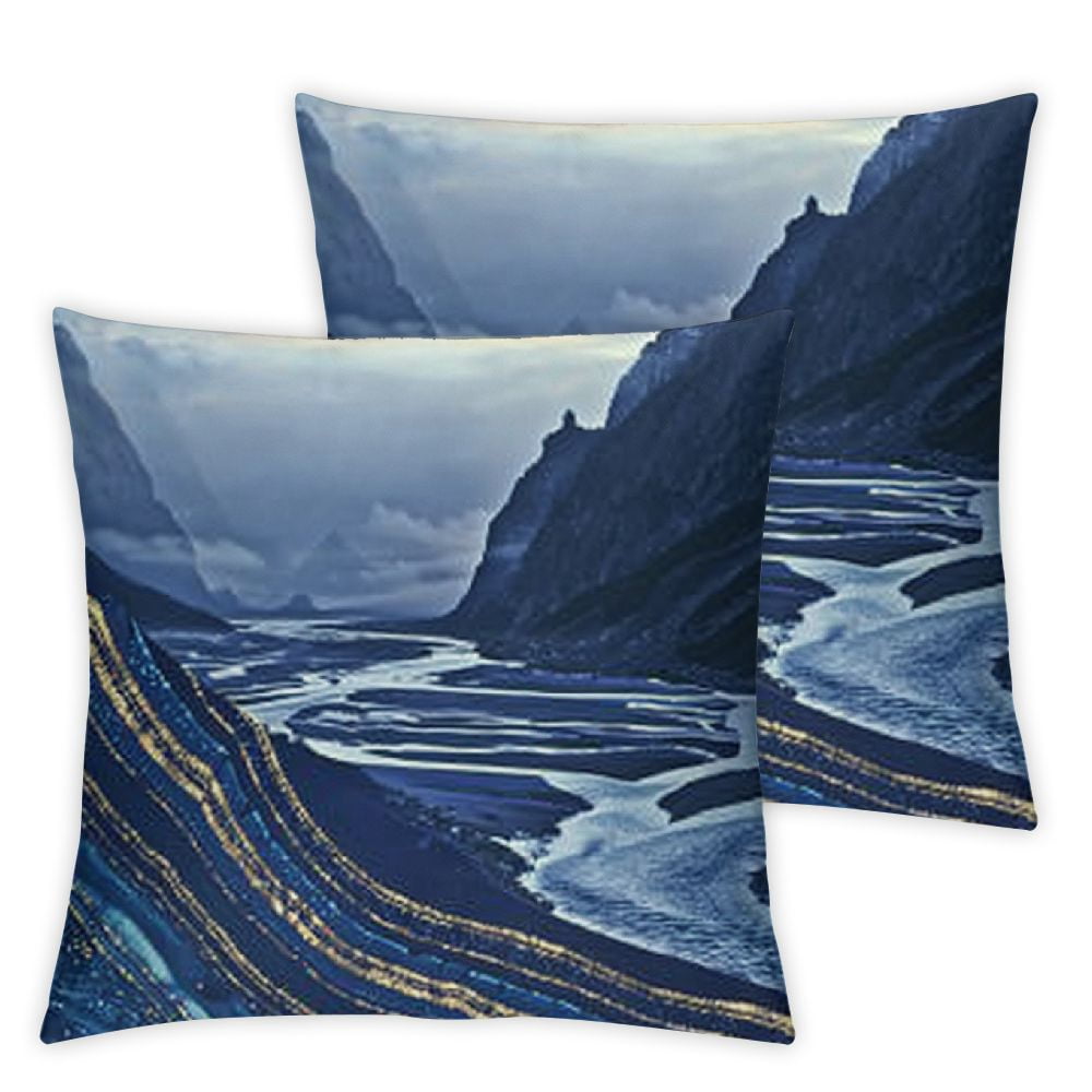 BANET with Marbling Texture Throw Pillow Covers Set of 2 Pillow Cushion ...