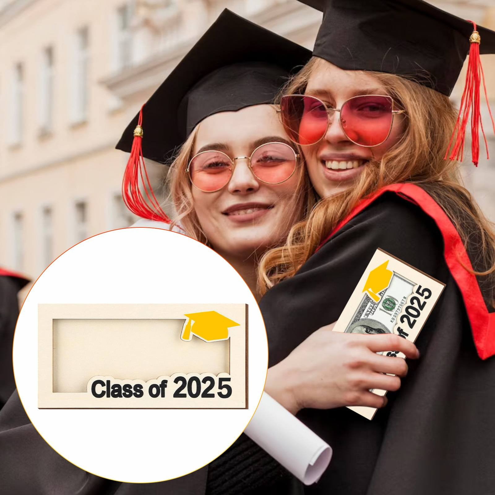 BANEX Graduation Gifts Graduation Money Holder 2025 Grad Wooden Card ...